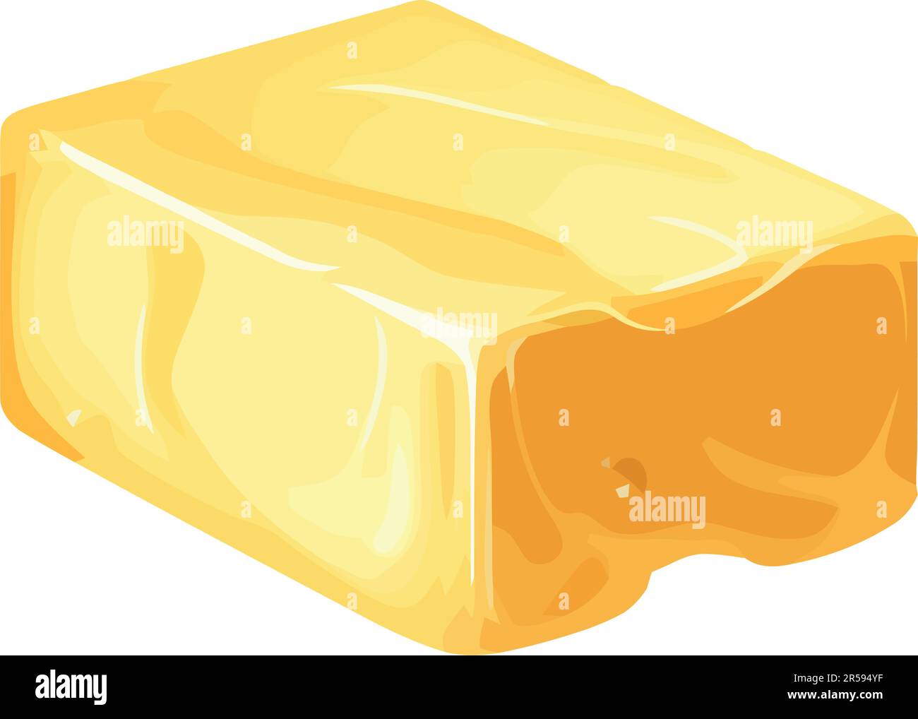 Gourmet butter slice, symbol of freshness Stock Vector Image & Art - Alamy