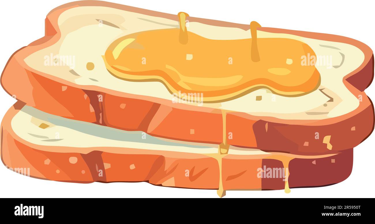 Fresh sliced bread butter Stock Vector Images - Alamy