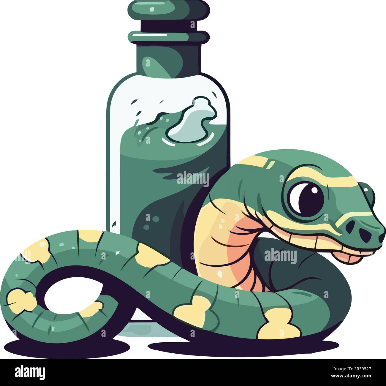 Water viper Stock Vector Images - Alamy