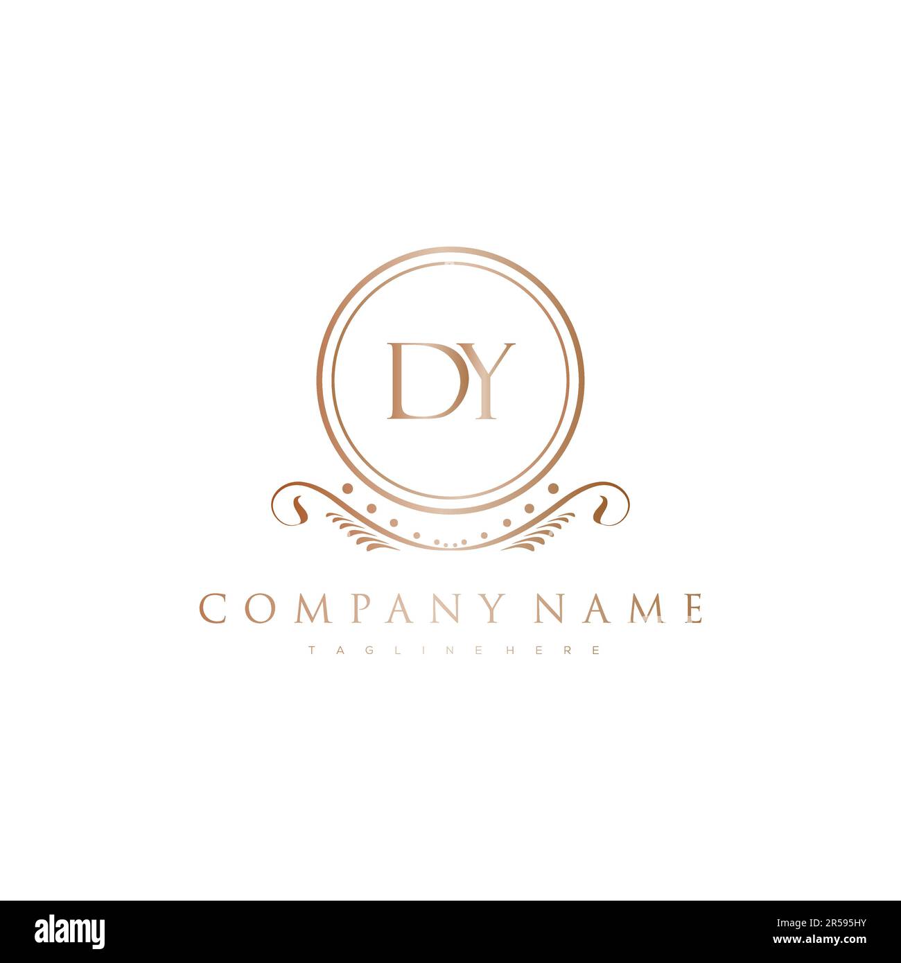 Letter Initial with Royal Luxury Logo Template Stock Vector Image & Art - Alamy