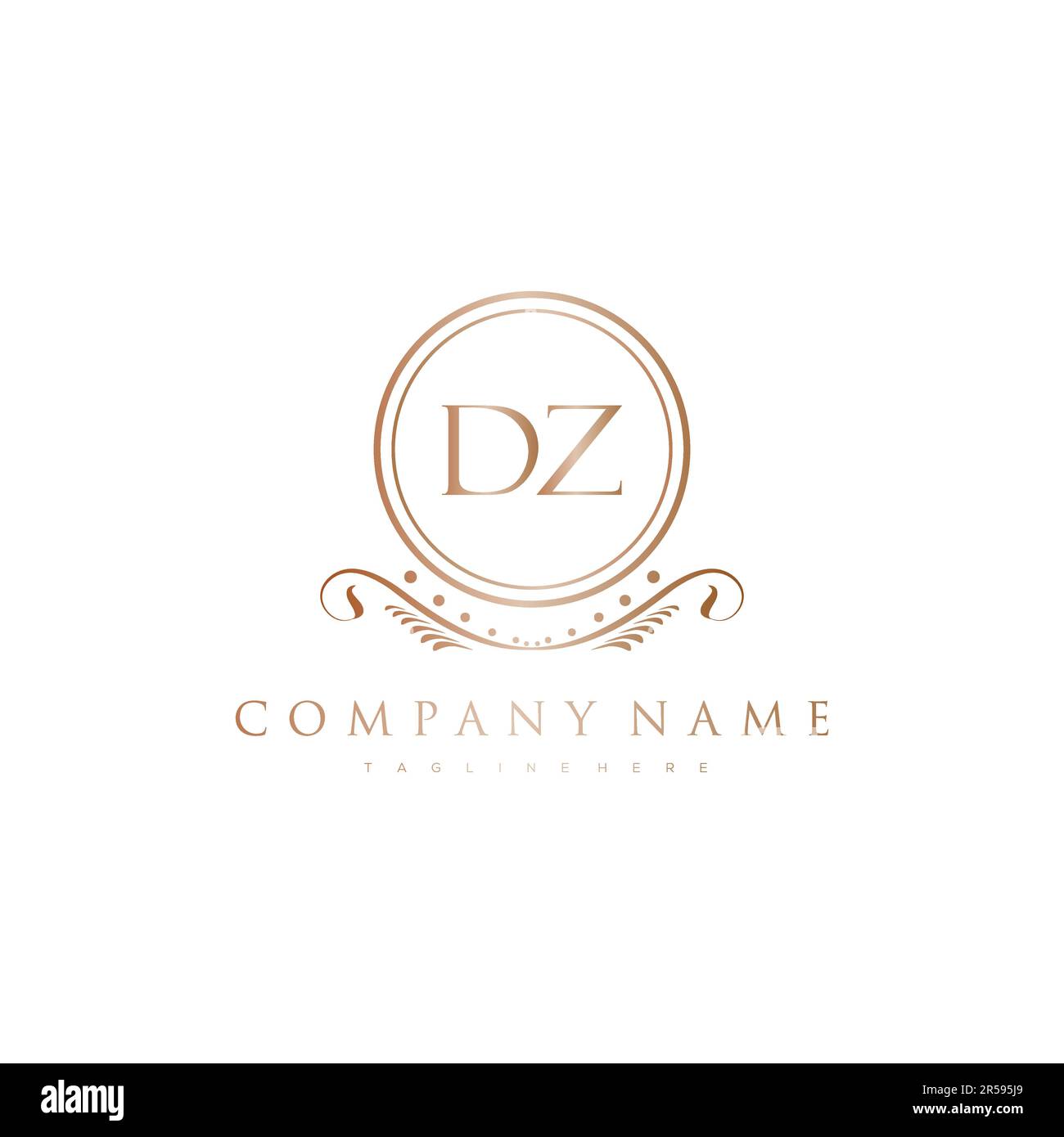 Letter Initial with Royal Luxury Logo Template Stock Vector Image & Art - Alamy