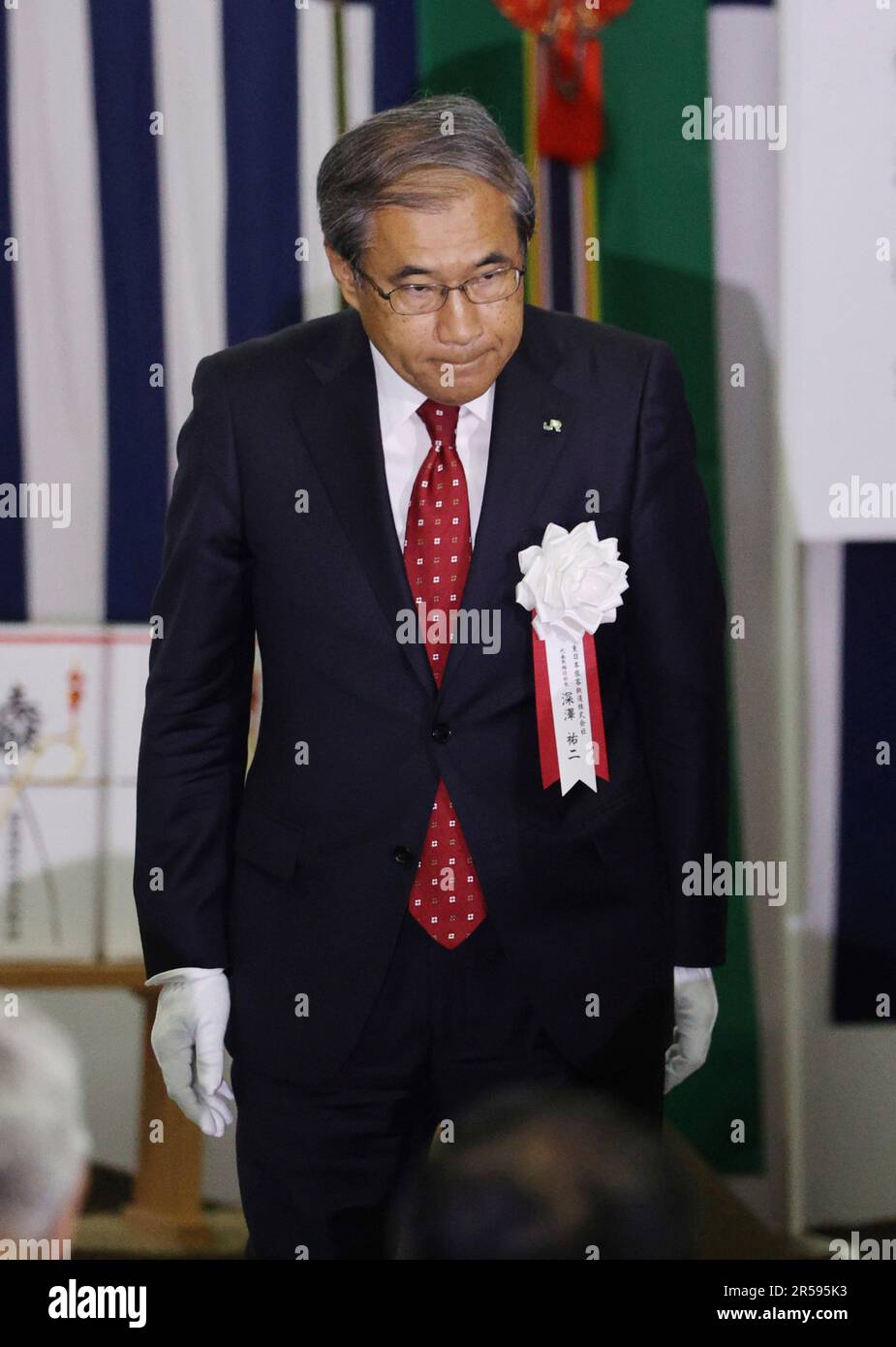 A ceremony for inaugurating construction of Haneda Airport Access Line ...