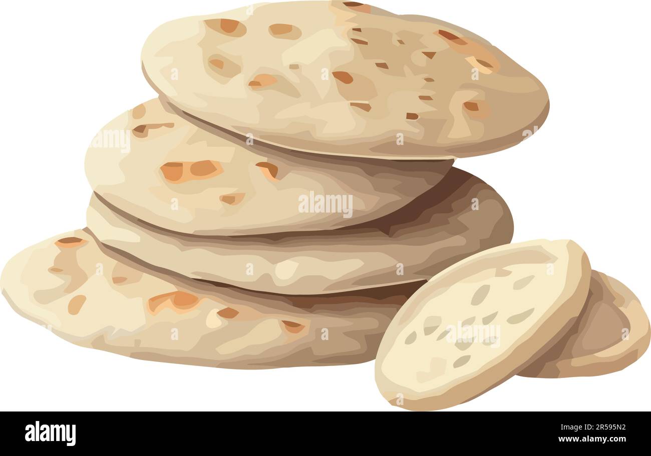 Pita bread dough Stock Vector Images - Alamy