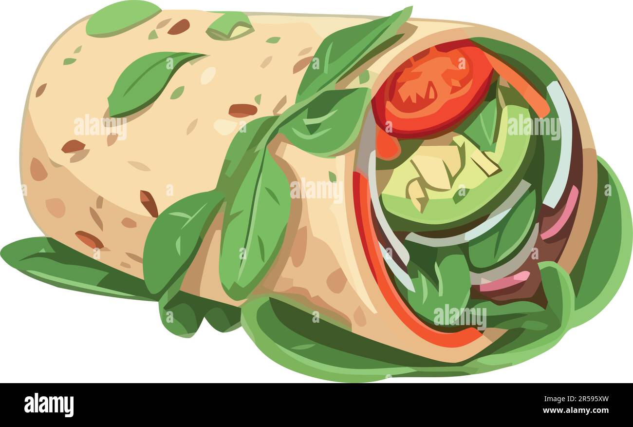 Corn tortilla vegetables Stock Vector Images - Alamy