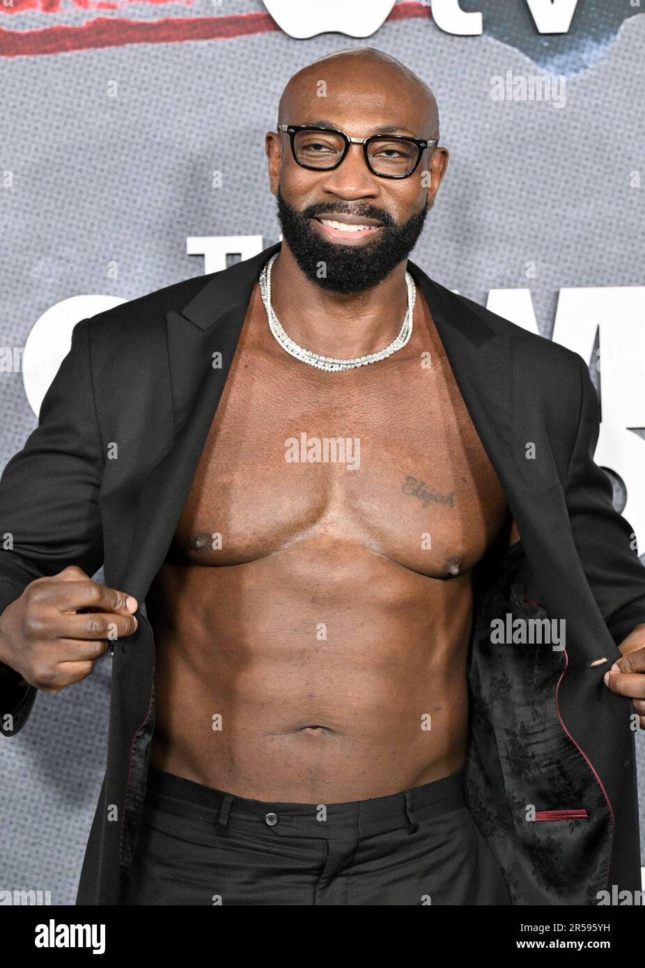 Hank Strong attends the Apple TV+ limited series premiere of "The ...