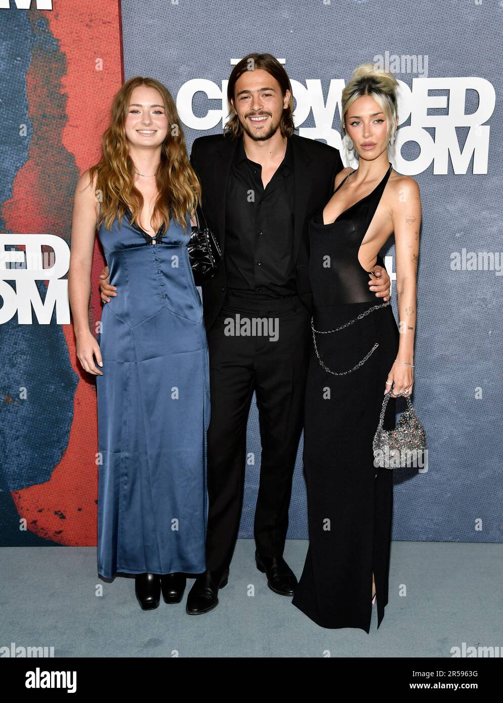 Piper Lamson, left, Henry Eikenberry and Delilah Hamlin attends the Apple TV+ limited series ...