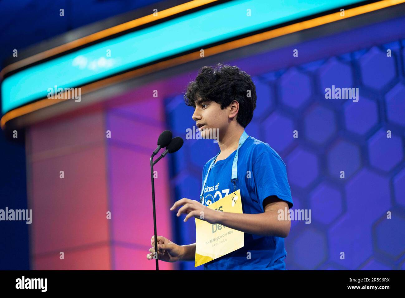 National Harbor, United States. 01st June, 2023. Dev Shah, 14, from ...
