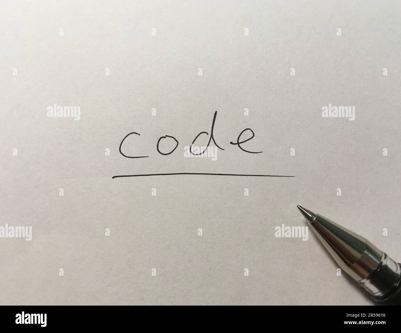 Code word hi-res stock photography and images - Alamy