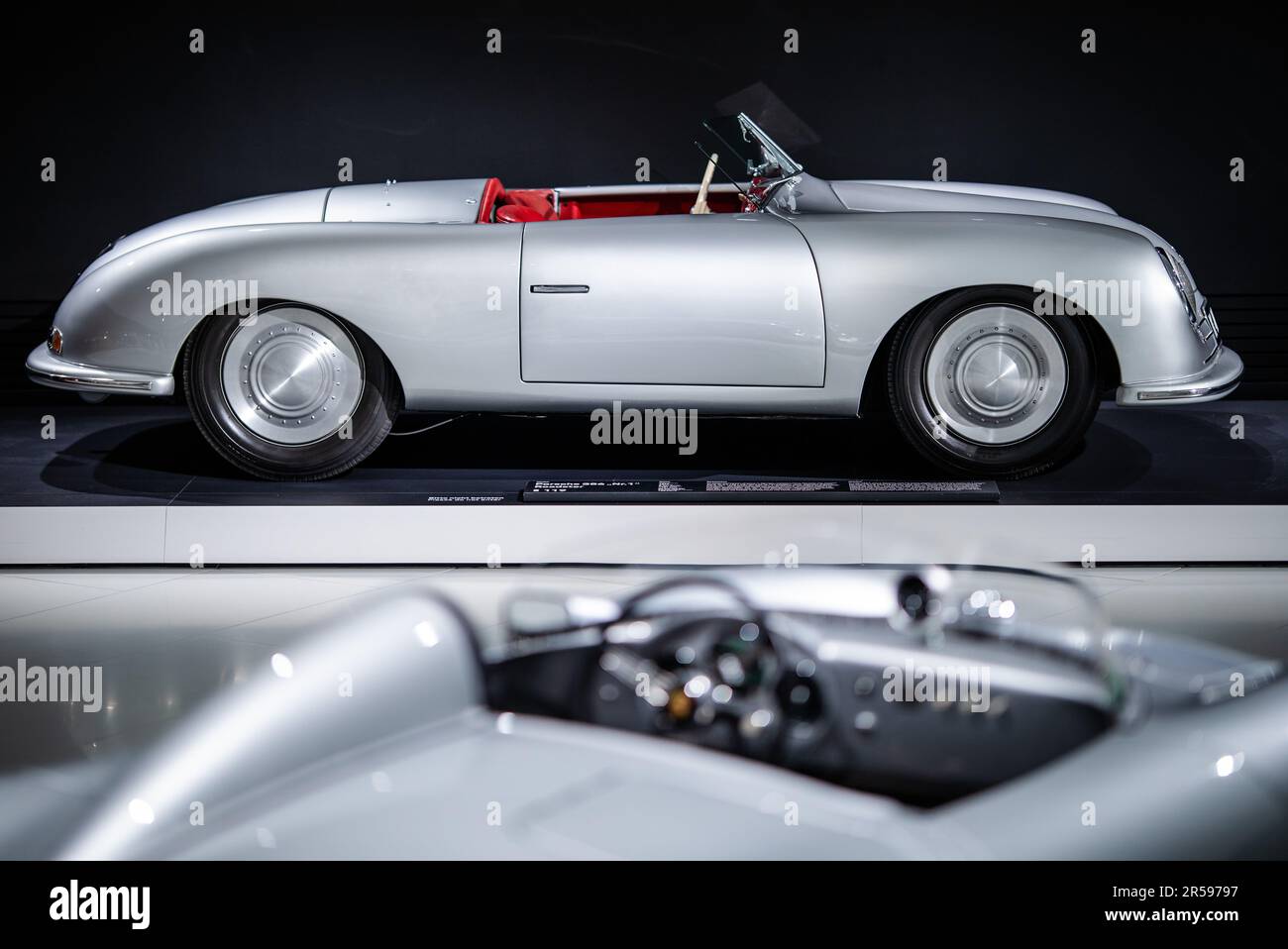 Stuttgart, Germany. 01st June, 2023. The first Porsche, a Porsche 356 ...