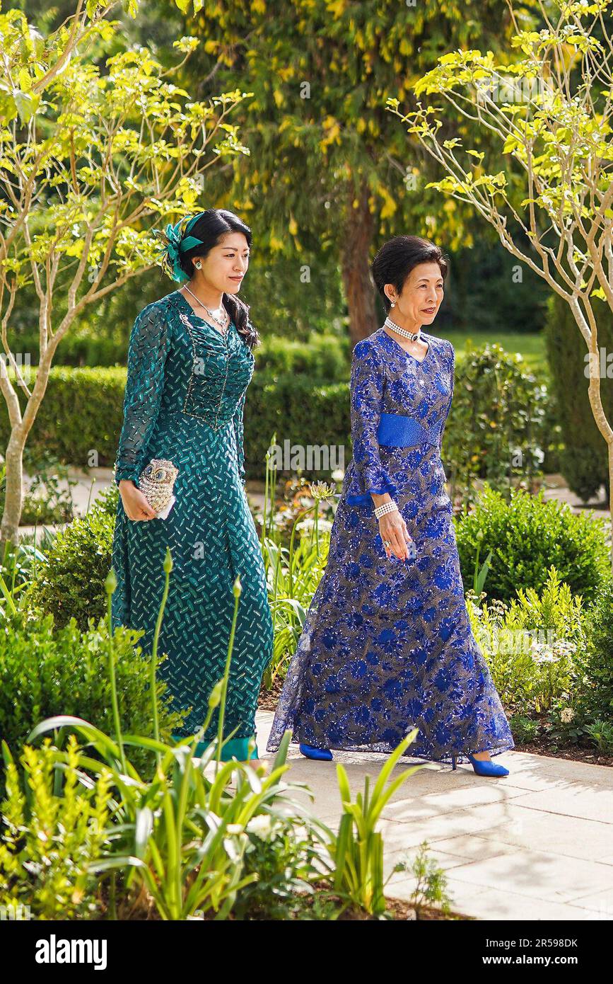 Amman, Jordan. 01st June, 2023. Princess Hisako of Takamado and her ...