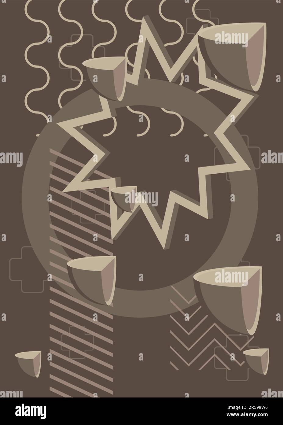 Random Dark Gray colored geometrical graphic minimal background. Retro ...