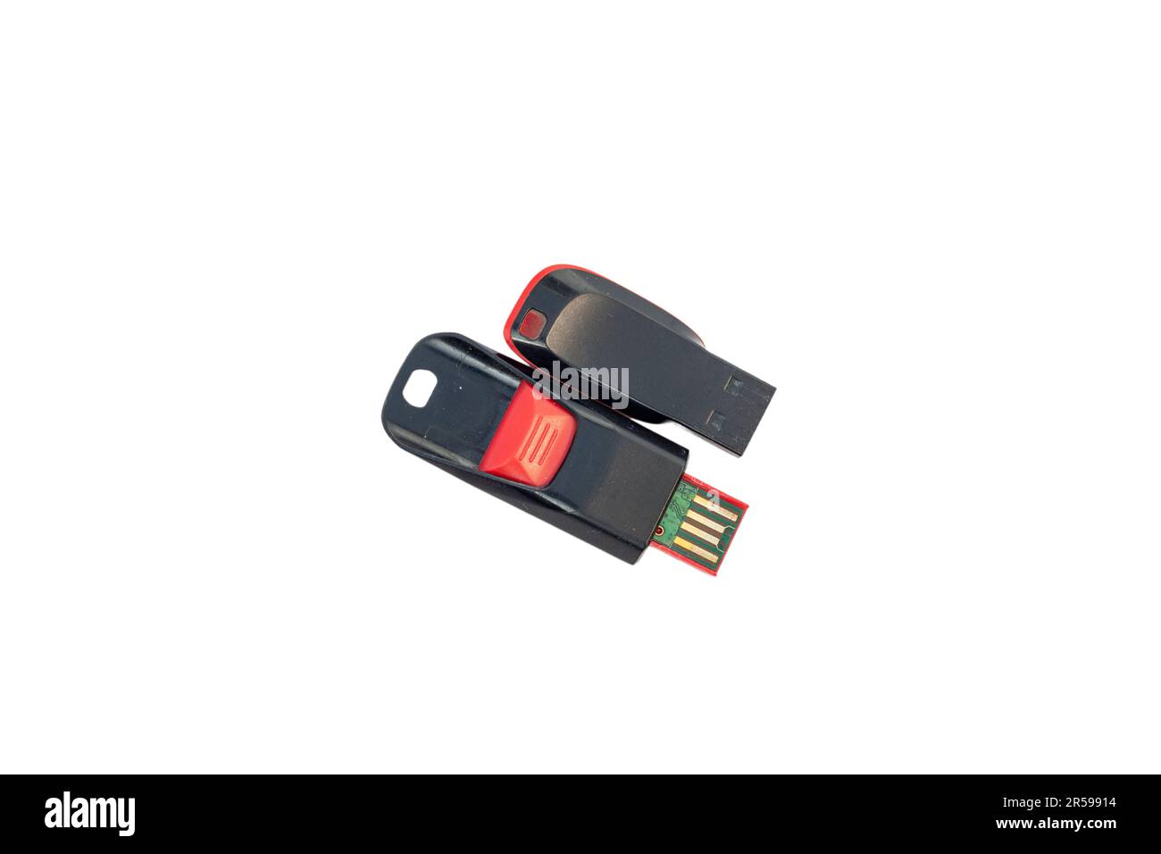 USB flash drive isolated on white background Stock Photo - Alamy