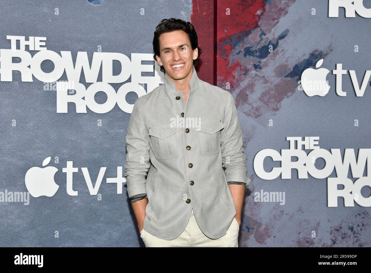 Sam Vartholomeos attends the Apple TV+ limited series premiere of "The ...