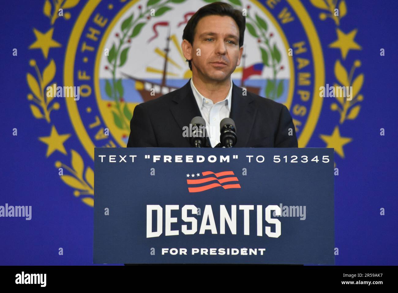 Manchester, United States. 01st June, 2023. Governor of Florida Ron ...