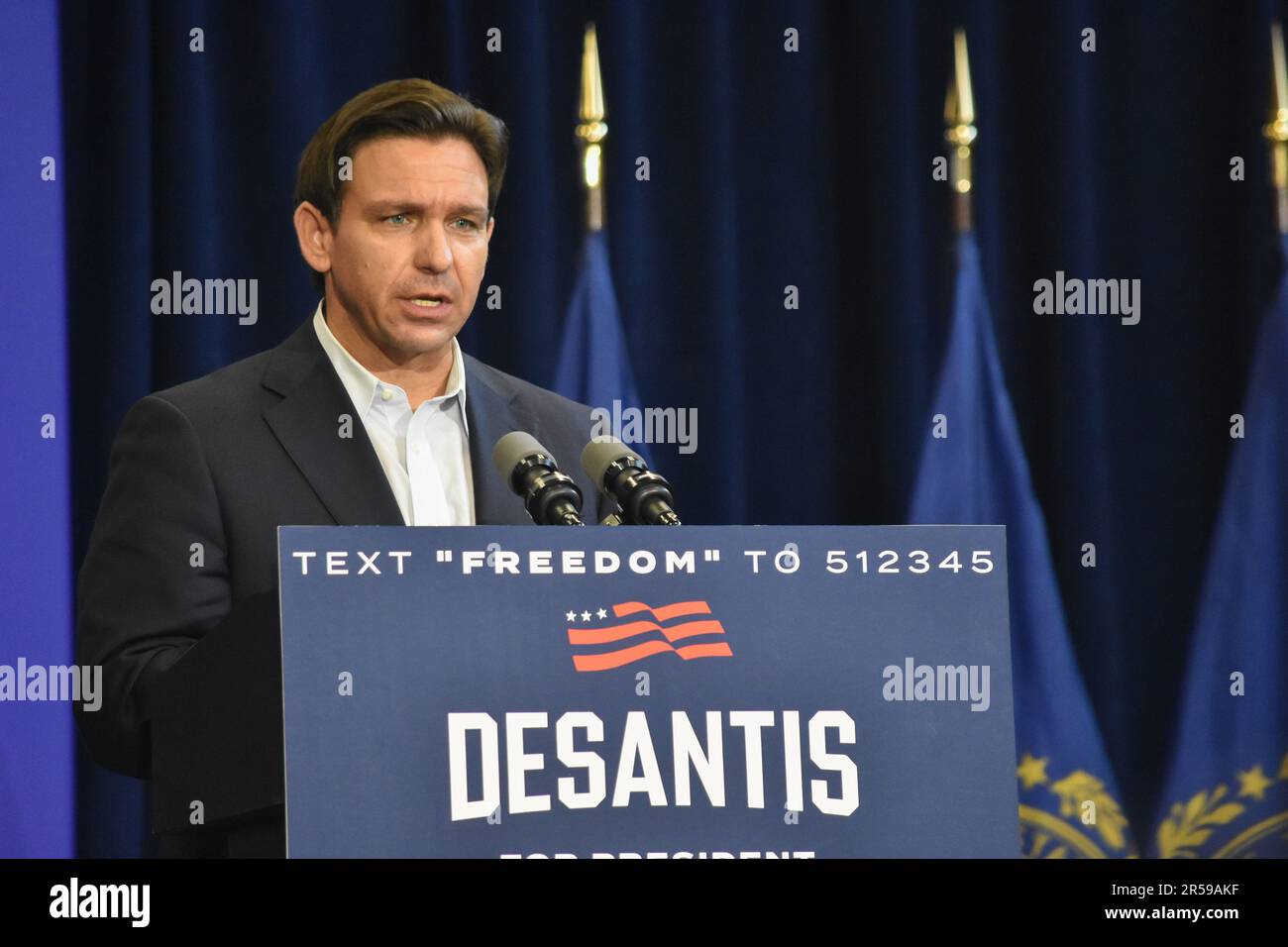 Manchester, United States. 01st June, 2023. Governor of Florida Ron ...