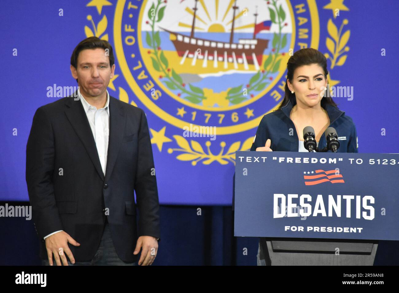 Manchester, United States. 01st June, 2023. First Lady of Florida Casey ...