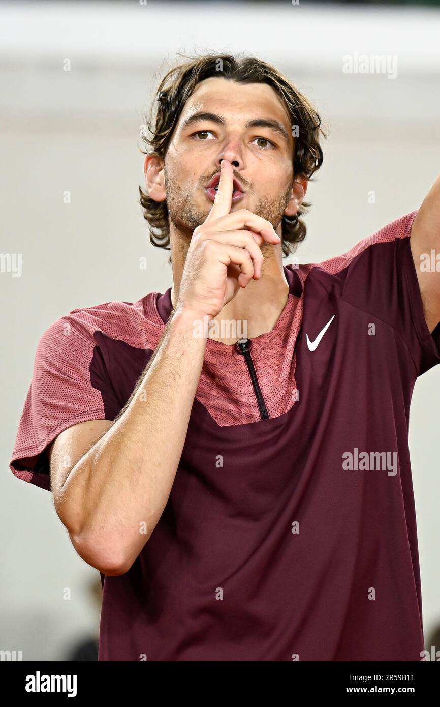 Paris, France. 01st June, 2023. Taylor Fritz of USA during the French ...