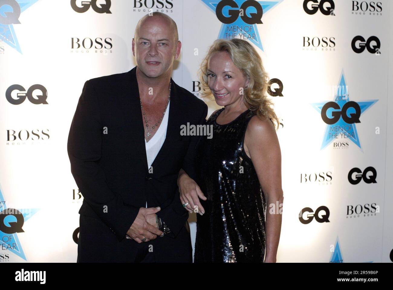 Peter Morrissey and guest GQ Magazine’s Men of the Year Awards at Fox ...