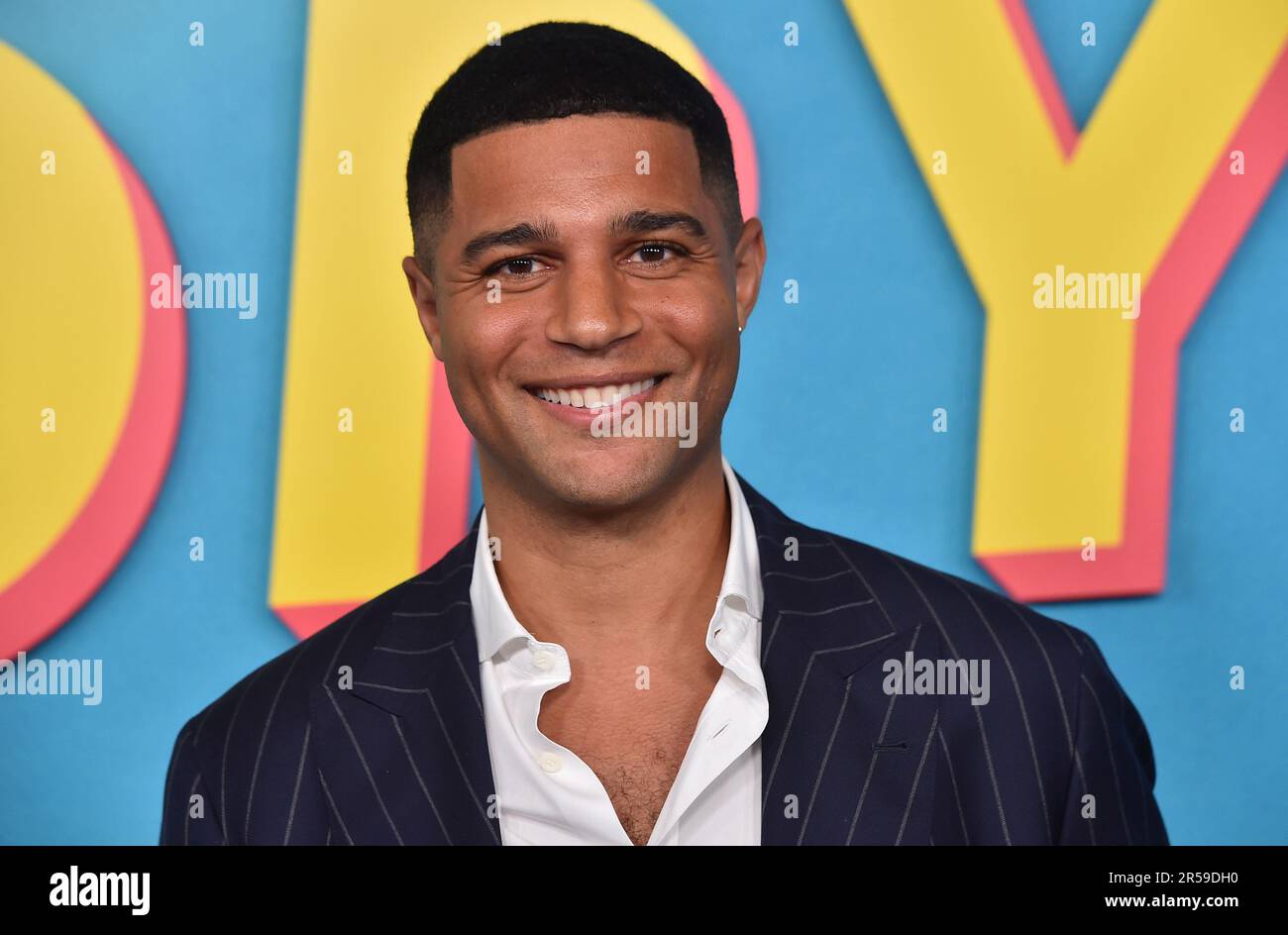 Alex Alomar Akpobome arrives at the Los Angeles premiere of "Based On A ...