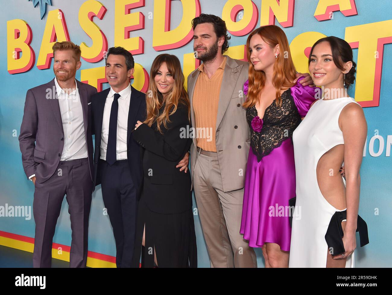 Alexander Buono, from left, Chris Messina, Kaley Cuoco, Tom Bateman ...