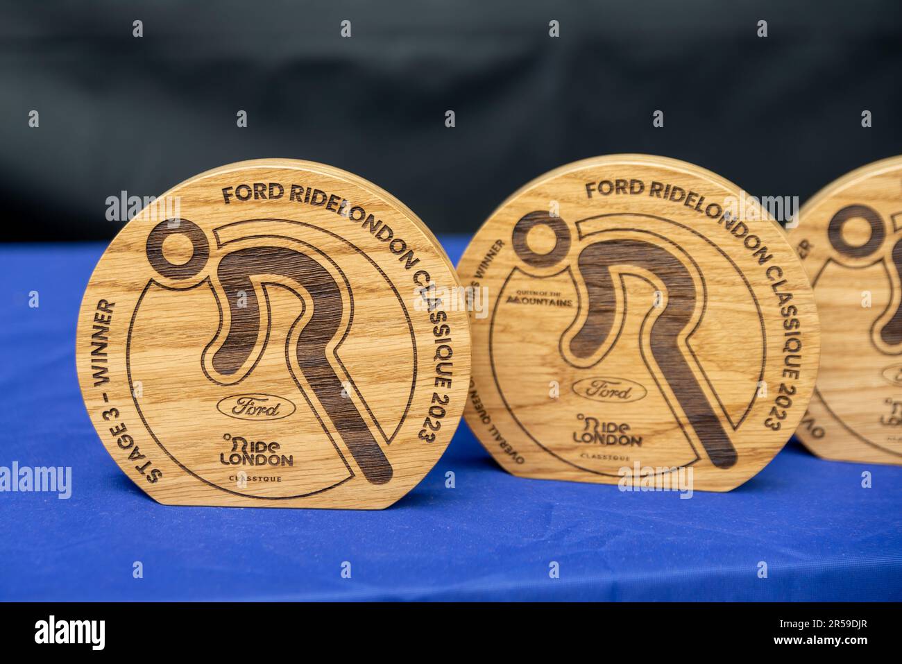 Winner's trophies at the Classique UCI Women's WorldTour road race ...