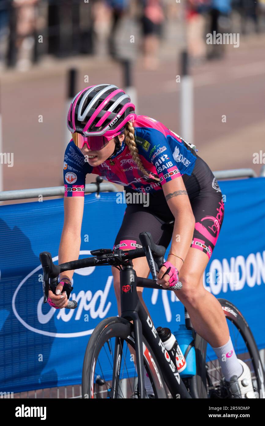 Andrea Casagranda of Bepink racing in the Classique UCI Women's WorldTour road race Stage 3 of ...