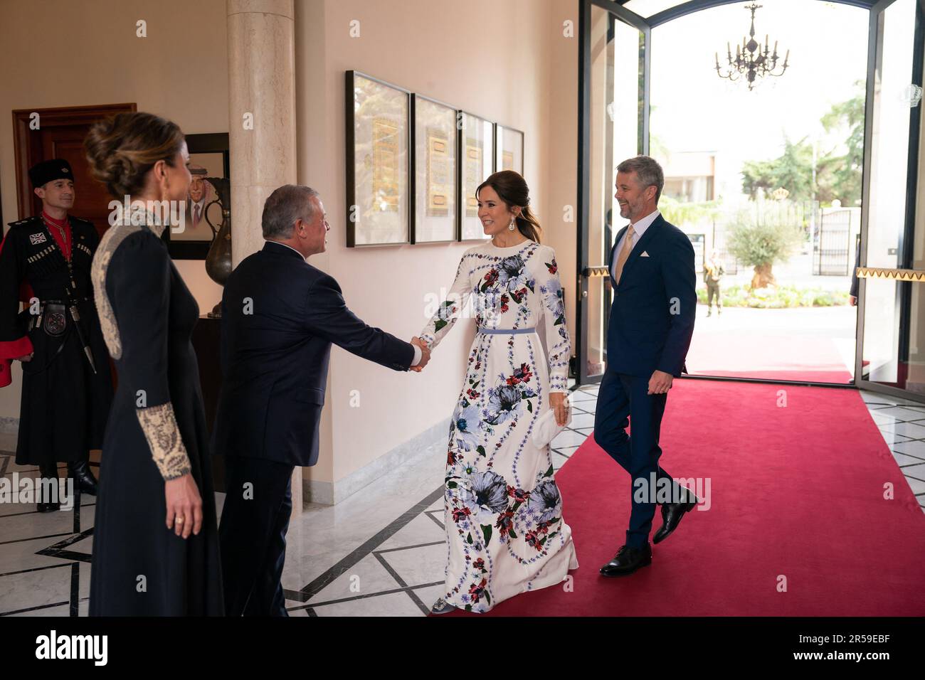 Amman, Jordan. 01st June, 2023. Frederik, Crown Prince of Denmark, and ...