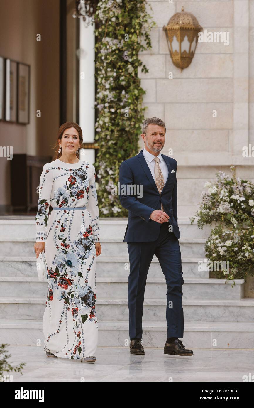 Amman, Jordan. 01st June, 2023. Frederik, Crown Prince of Denmark, and ...