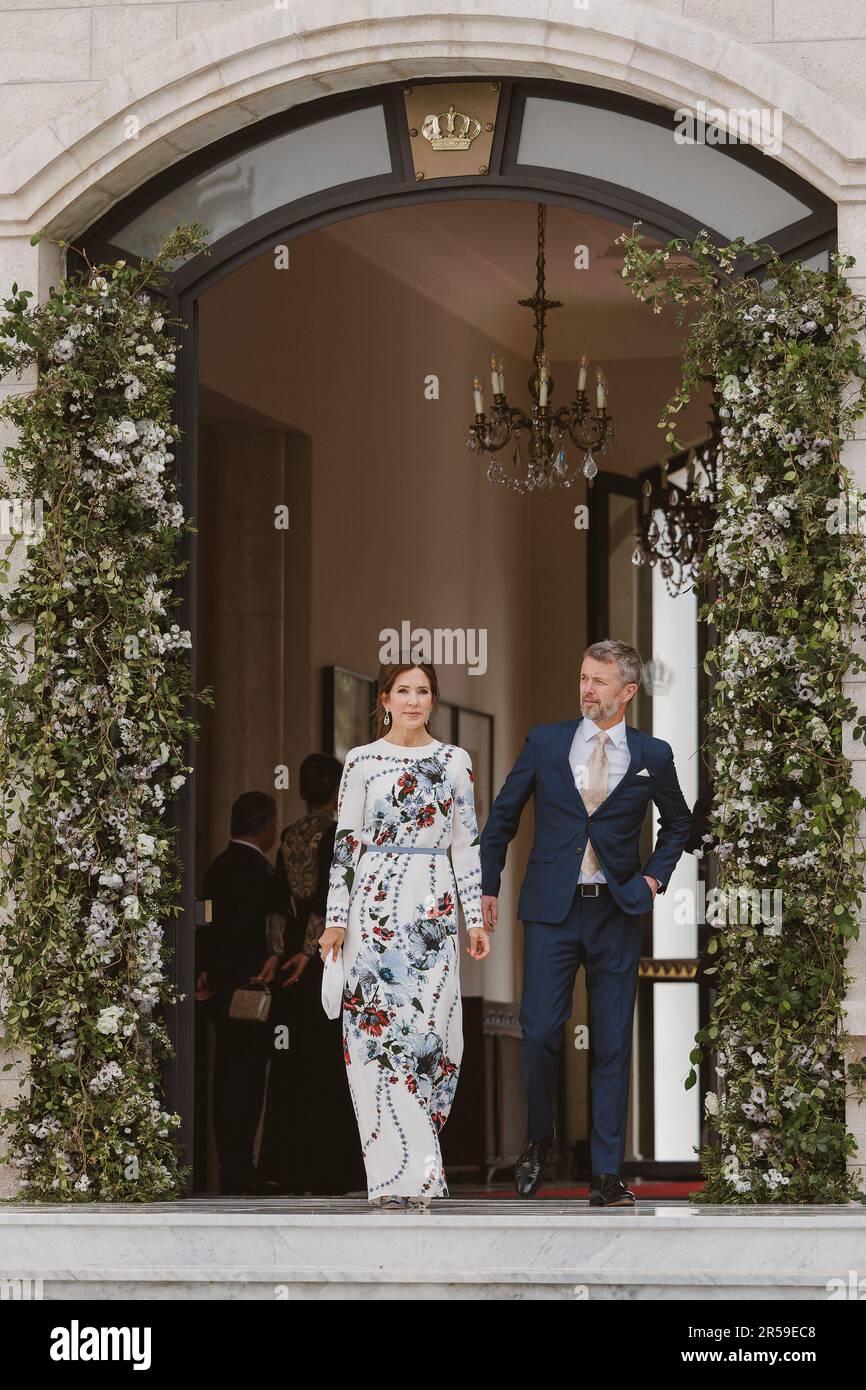 Amman, Jordan. 01st June, 2023. Frederik, Crown Prince of Denmark, and ...