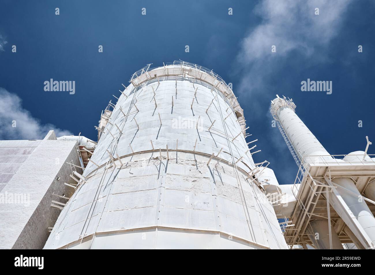 Blocks of filters and air cyclones and dedusting equipment Stock Photo ...
