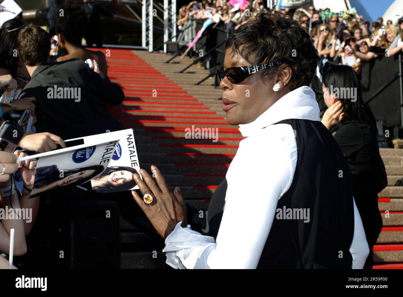 Marcia Hines The Australian Idol 2007 Grand Final held at Sydney Opera ...