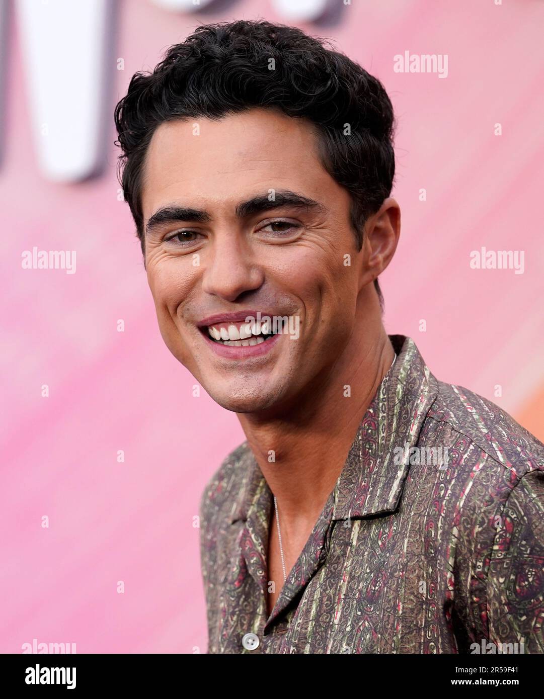 Darren Barnet poses at the season four premiere of the Netflix series ...