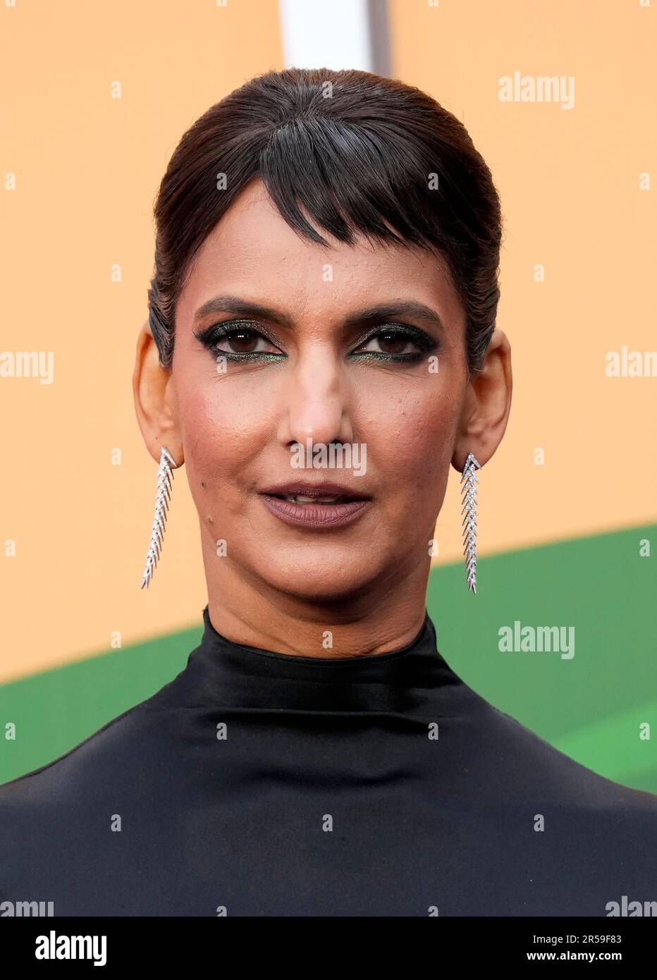 Poorna Jagannathan poses at the season four premiere of the Netflix ...