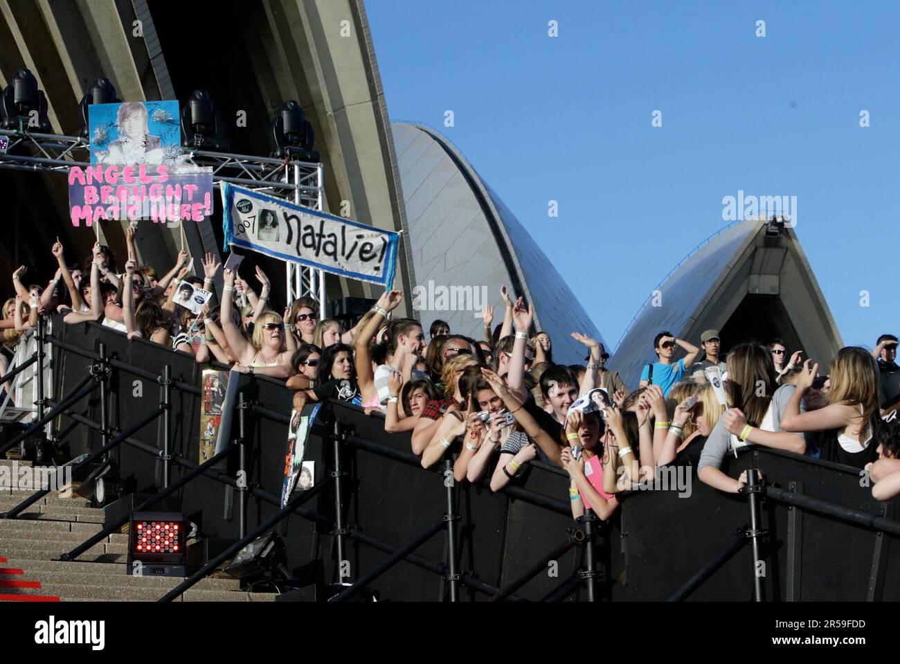 The Australian Idol 2007 Grand Final held at Sydney Opera House, where ...