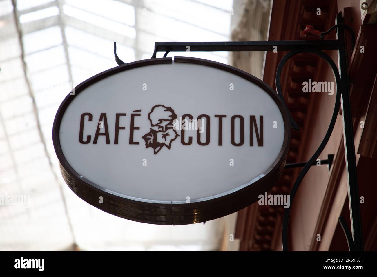 Bordeaux , Aquitaine France - 05 29 2023 : cafe coton logo sign and ...