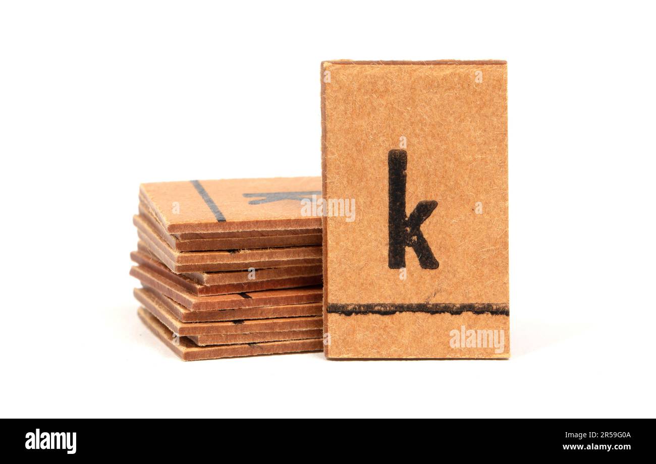 Stack of letters from a very old letterbox used to teach children - The ...