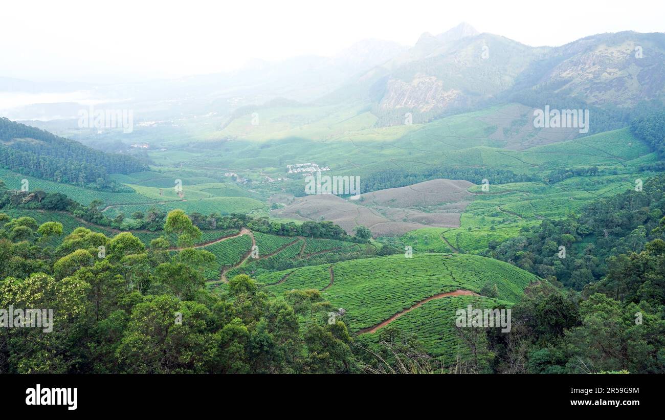Kolukkumalai Sunrise View Point Munnar - Idukki, Kerala Stock Photo - Alamy