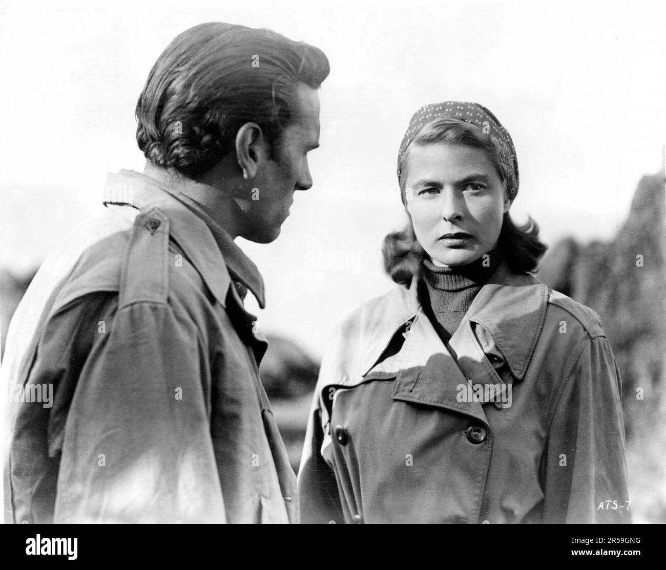 INGRID BERGMAN and MARIO VITALE in STRÓMBOLI (1950), directed by ...