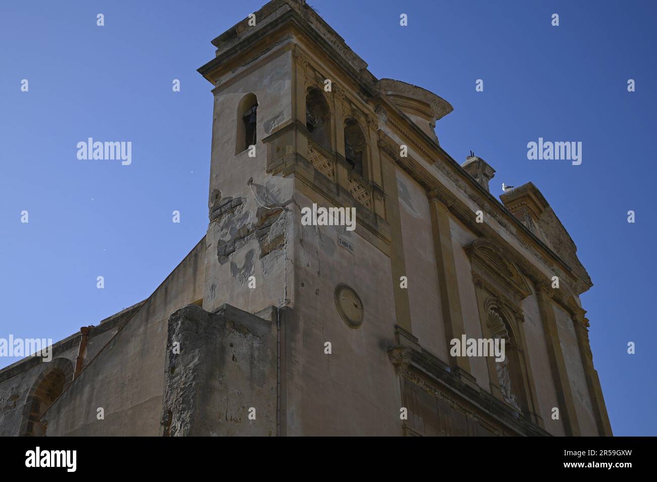 Scenic exterior view of the Sicilian Renaissance style Chiesa di San ...