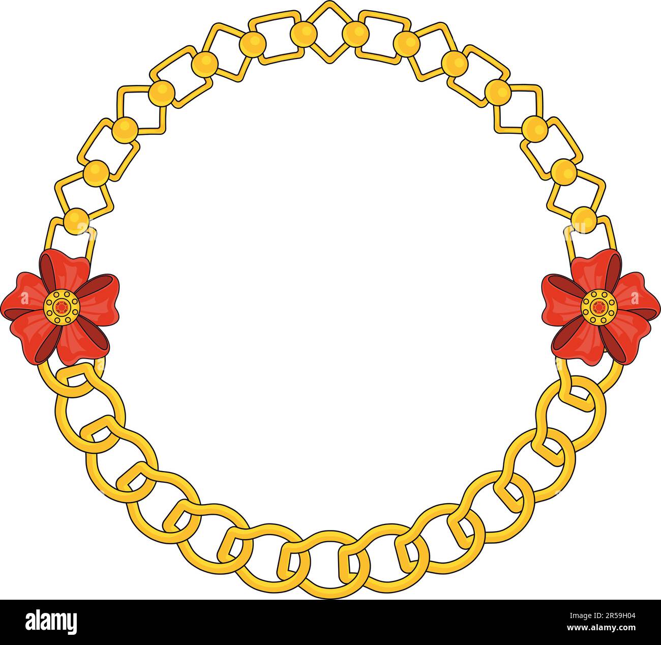 Twisted golden cord Stock Vector Images - Alamy