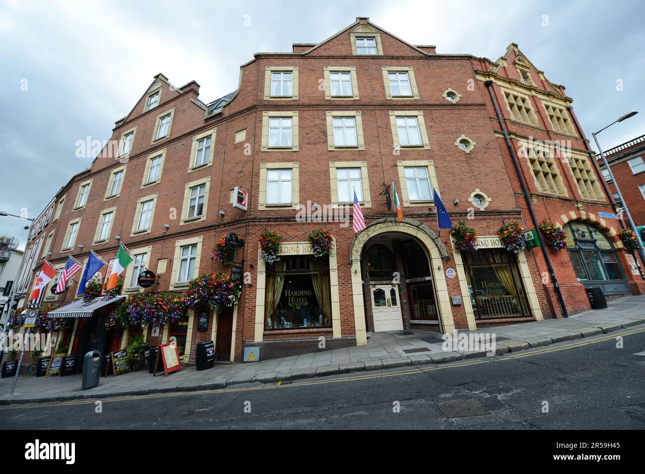 The Harding hotel on Fishamble St, Temple Bar, Dublin, Ireland Stock ...