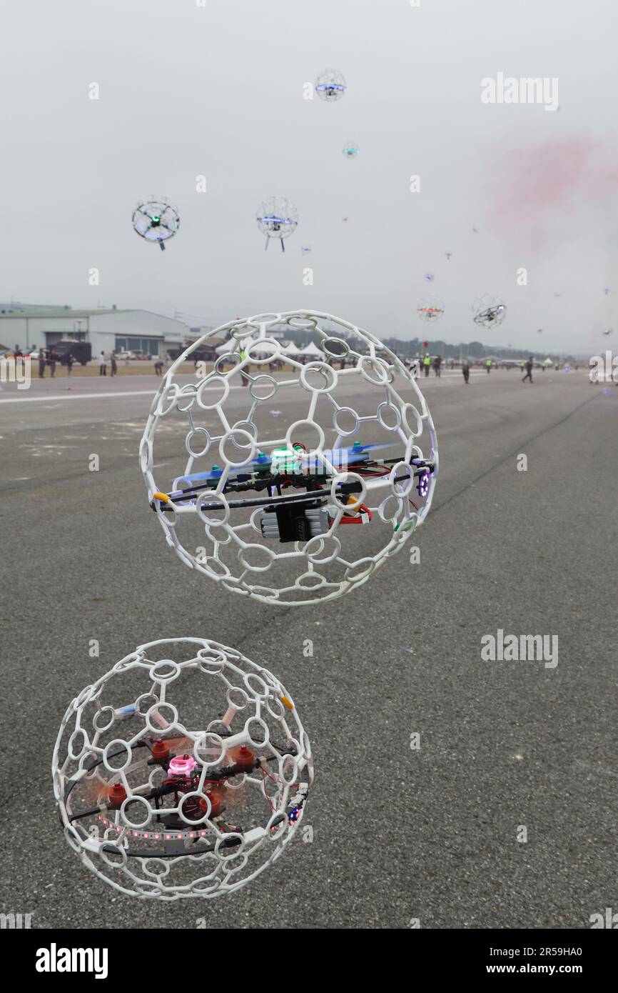 02nd June, 2023. Demonstration of drone robot-based combat system Tens ...