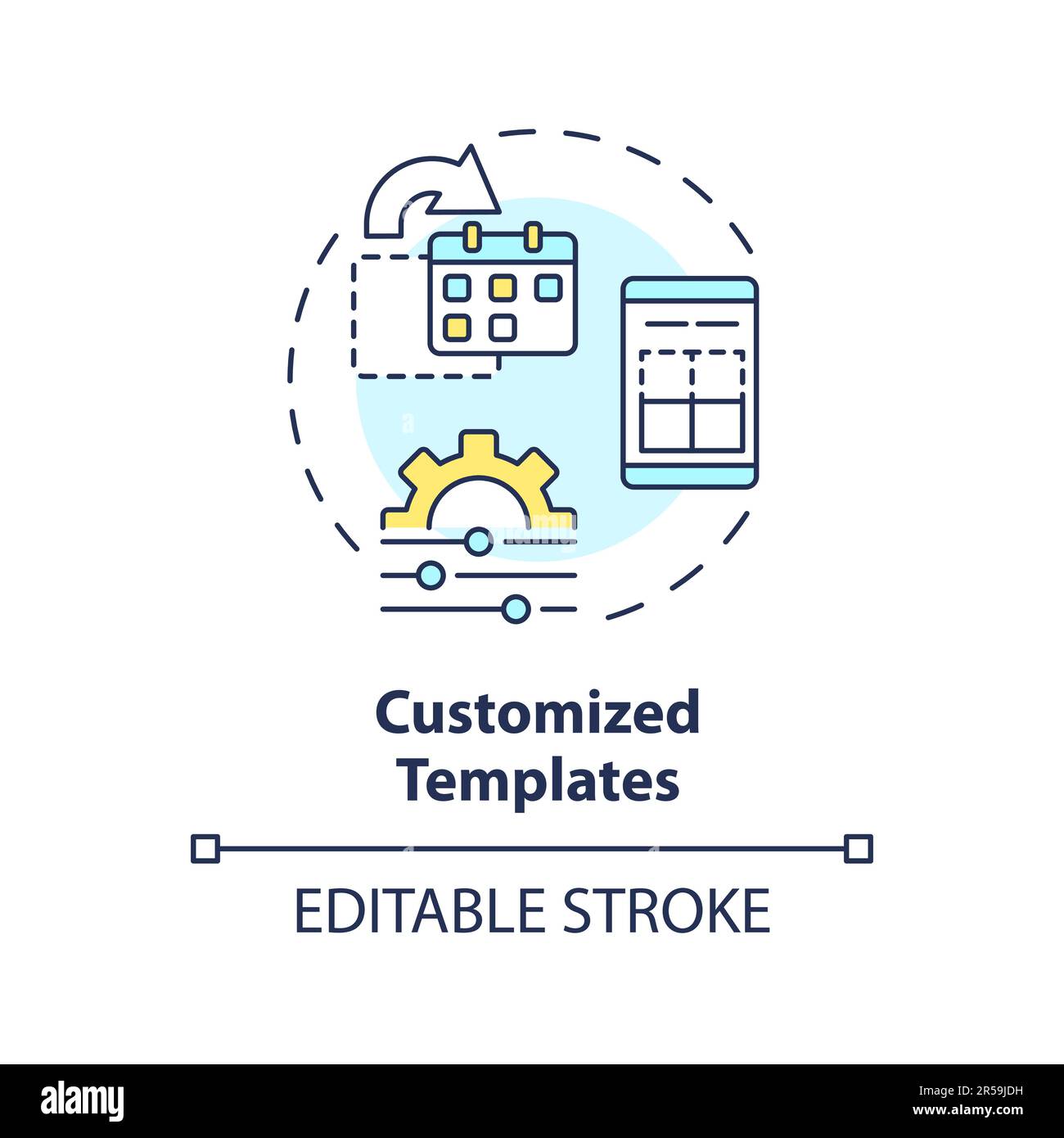 Customized templates concept icon Stock Vector Image & Art - Alamy
