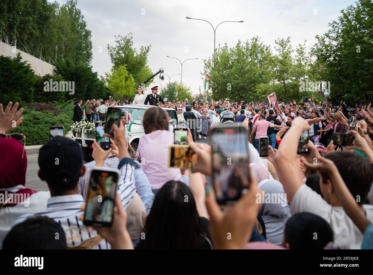 Amman, Jordan - 1 June 2023: Wedding of Jordan's Crown Prince Hussein bin Abdullah Stock Photo ...