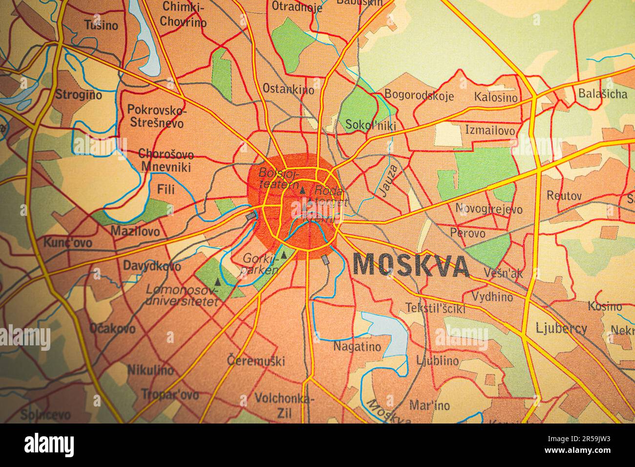 Moscow 3d map hi-res stock photography and images - Alamy