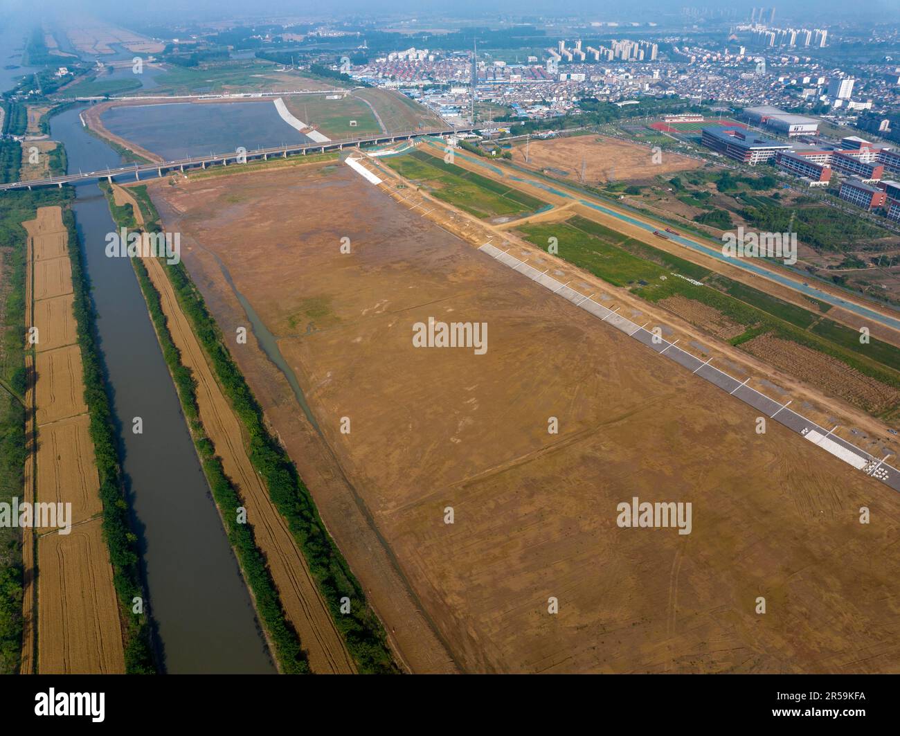 HUAI'AN, CHINA - JUNE 2, 2023 - Acceptance of the Huaihe River Waterway ...