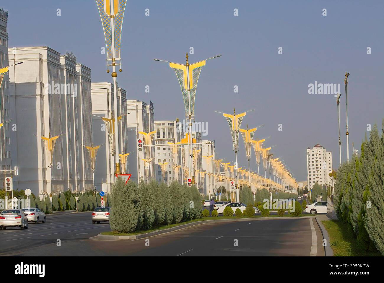 The streets of Ashgabat Stock Photo - Alamy