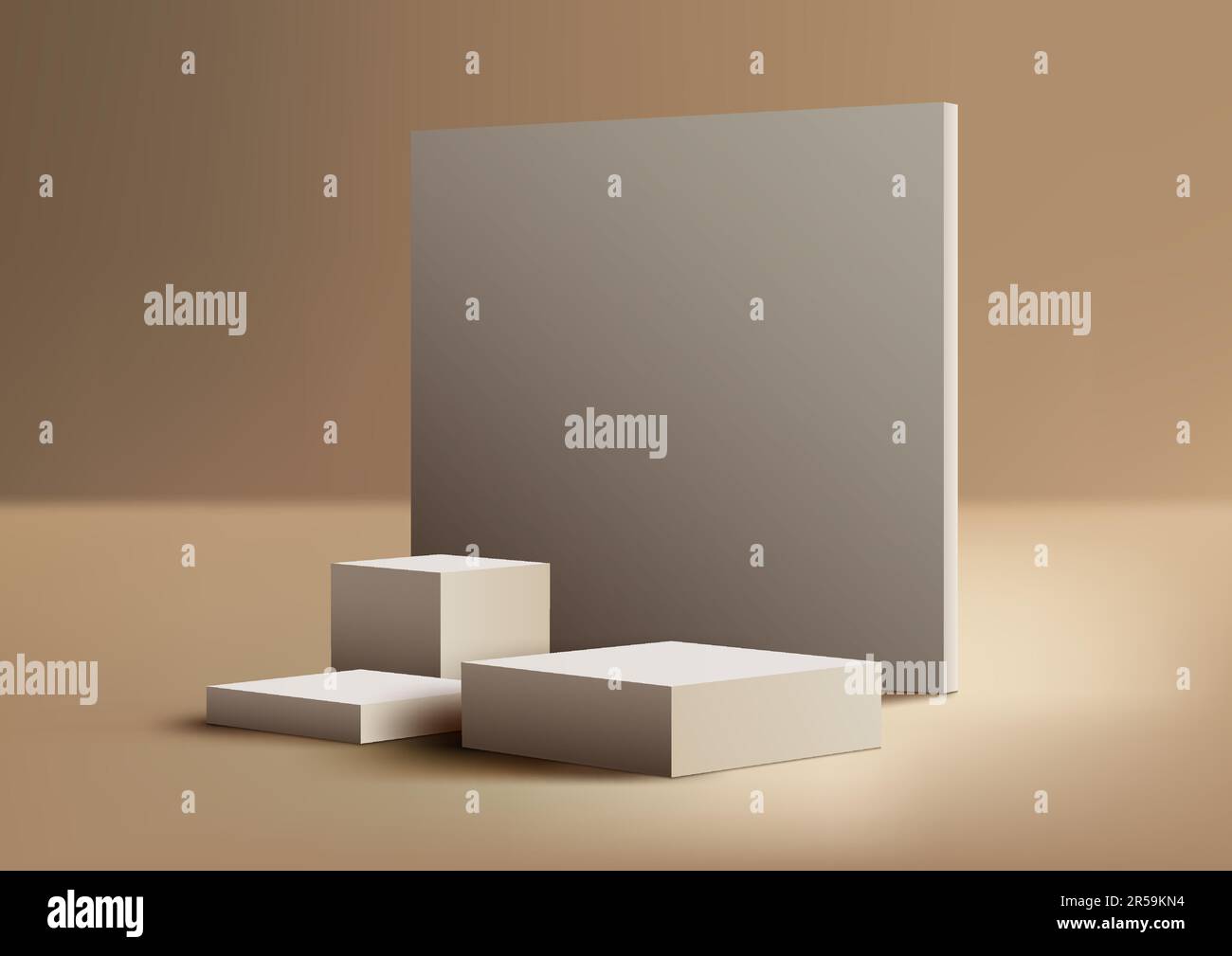 Beige white product stand Stock Vector Images - Alamy