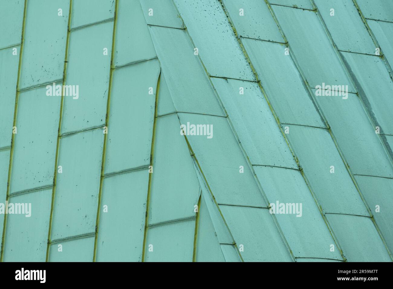 Copper roof cladding of a church building Stock Photo - Alamy