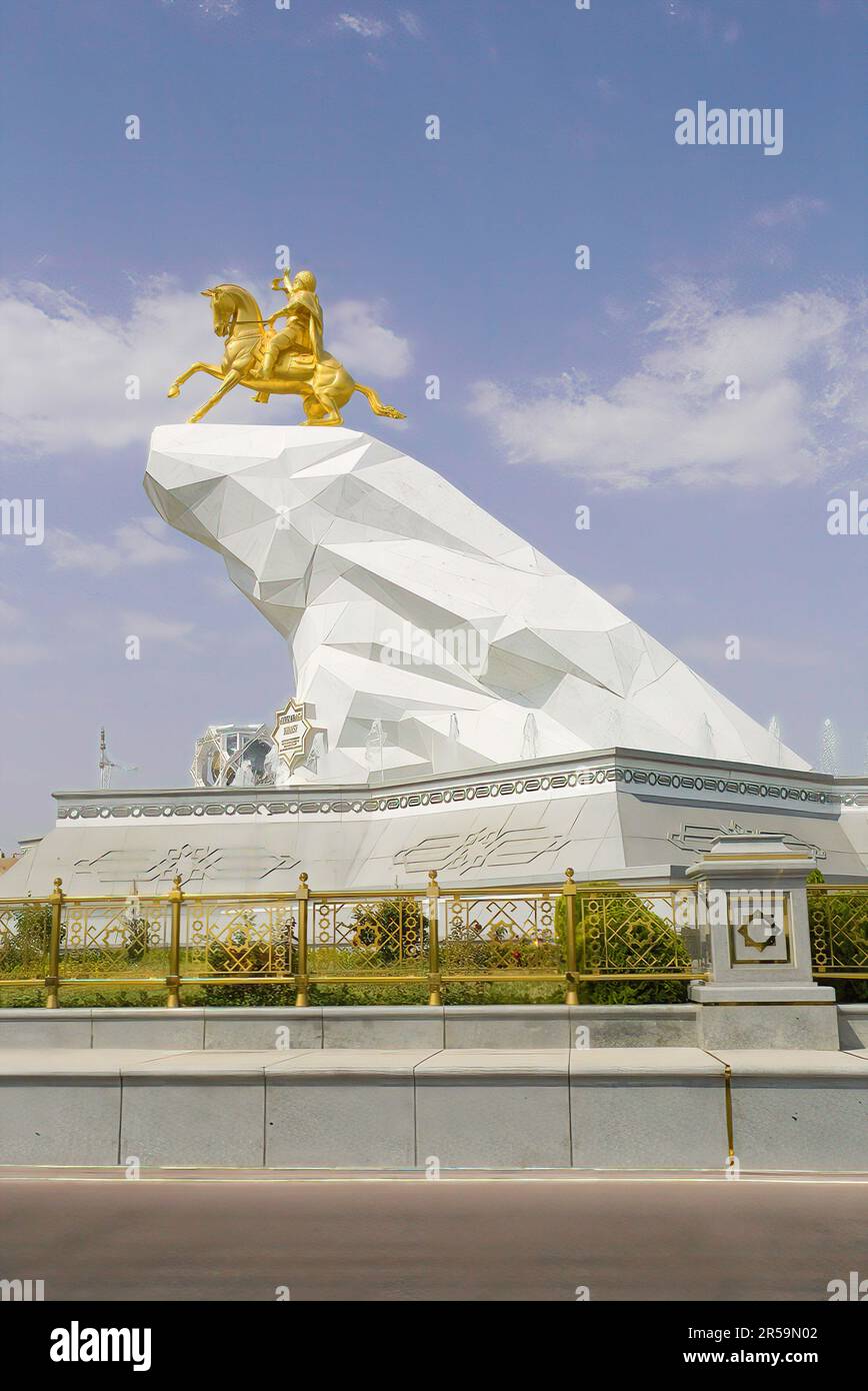 Gold dictator monument hi-res stock photography and images - Alamy